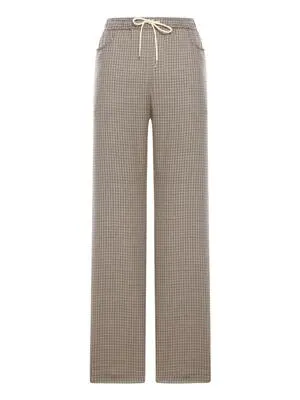 Celine Elastic Waist Casual Pants - Gray