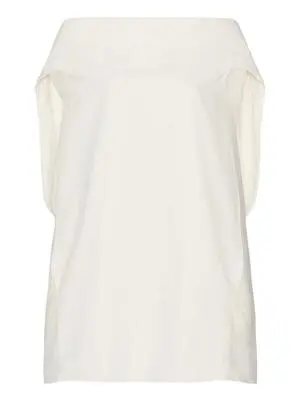 THE ROW Pallenberg Draped Sleeveless Asymmetric Top - Rice White