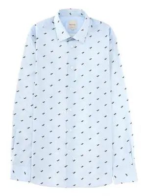Paul Smith Bird Print Shirt - Blue
