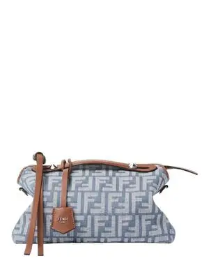 Fendi By The Way Jacquard Shoulder Bag - Blue