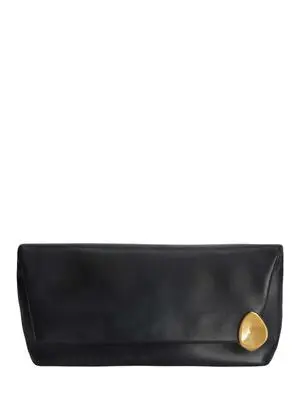 JIL SANDER Jewel Zip Clutch Bag - Black