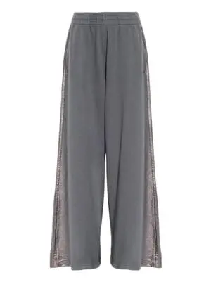 DIESEL® Elasticated Waist Track Pants With Side Detail - Gray