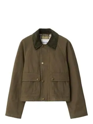 BURBERRY Burberry Long Sleeved Field Jacket With Equestrian Knight Design Tag