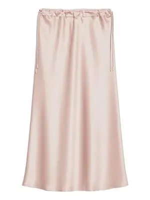 Max Mara Drawstring Midi Skirt - Pink
