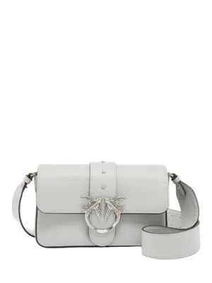 Pinko Pinko Love Birds Buckled Mini Shoulder Bag Grey