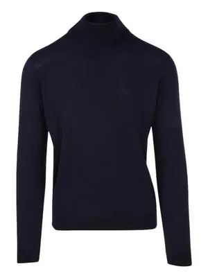 ROBERTO COLLINA High-neck Long-sleeve Sweater - Black
