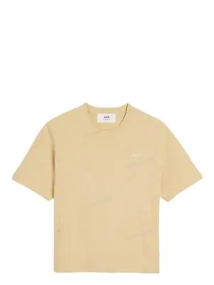 AMI Paris Logo Printed Crewneck T-shirt - No
