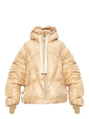 Khrisjoy Padded Down Jacket With Drawstring Hood - Nude