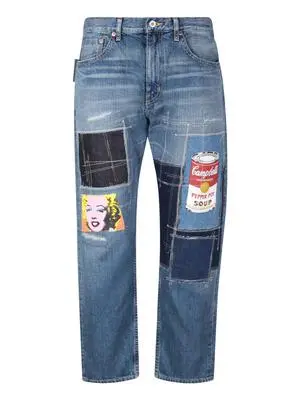Junya Watanabe Patchwork Jeans - Blue