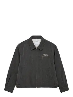 Visvim Long Sleeve Zip-up Jacket - Black