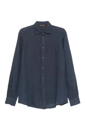 Barena Venezia Linen Shirt - Navy