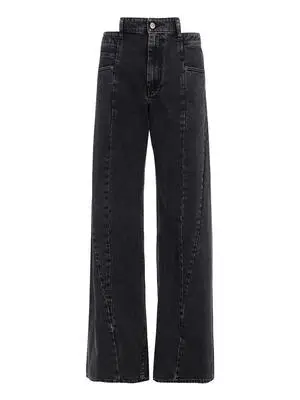 MAISON MARGIELA Wide-leg Five-pocket Jeans - Black