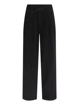 R13 Dropped-crotch Wide-leg Trousers - Grey