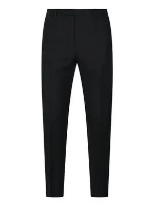 Gucci Pleat Detailed Skinny Trousers - Black