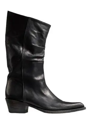 Khaite 45mm Leather Pointed-toe Boots - Black