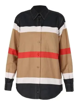 Burberry Stripe Pattern Button-up Shirt - Multicolor
