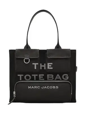 Marc Jacobs The Cargo Logo Printed Large Tote Bag - Black