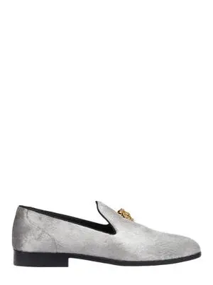 Versace Medusa-head Slip-on Loafers - Gray