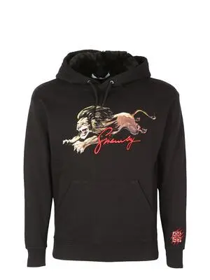 Givenchy Leo Print Hoodie - Black