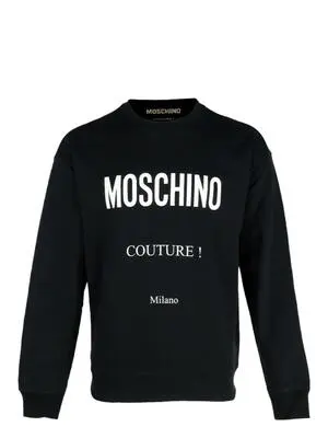 Moschino Embroidered Crewneck Sweatshirt - Black