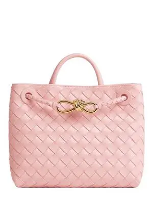 Bottega Veneta Bottega Veneta Small Andiamo Woven Bag Rosy