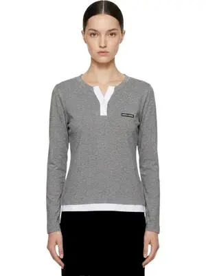 Marissa Chiara Long Sleeve T-shirt - Grey