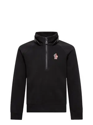 Moncler Fleece Half-zip Sweatshirt - Black