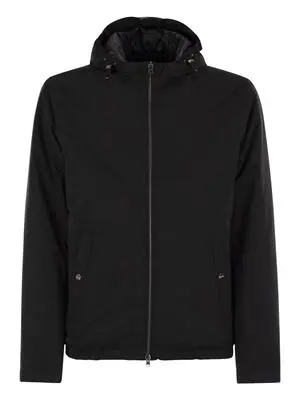 Herno Hooded Casual Jacket - Black