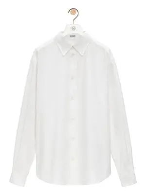 LOEWE Loewe Logo Embroidered Long-Sleeved Shirt