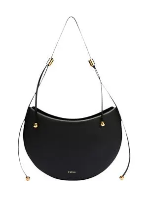 Furla Letter Logo Shoulder Bag - Black