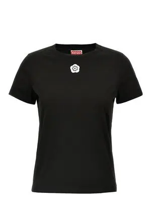 Kenzo Boke Flower 2.0 Embroidered Crewneck T-shirt - Black