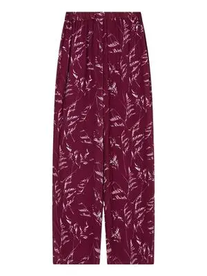 Armani Exchange Foliage-print Wide Leg Trousers - Pattern