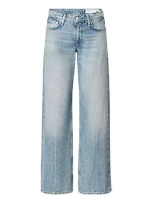RAG  BONE Rag & Bone Saige Wide Leg Jeans - Gray