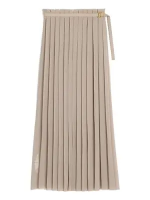 Ami Pleated Maxi Skirt - Grey
