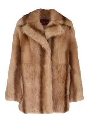 GUCCI Gucci Degradé Soft Shearling Peacoat