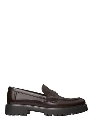 Tory Burch Logo-plaque Lug Sole Loafers - Cocoa