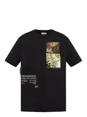Dries Van Noten Graphic-printed Crew Neck T-shirt - Black