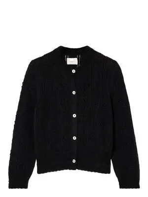 DÔEN Long Sleeve Button Cardigan - Black