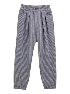 Monnalisa Striped Tailored Jogger Trousers - Gray