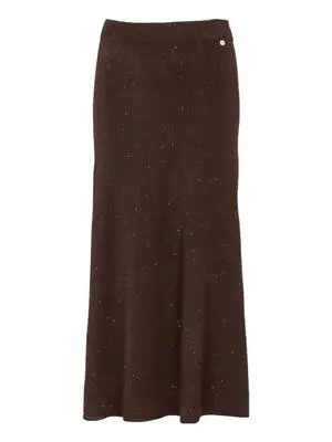 Liu Jo Embellished Midi Skirt - Black