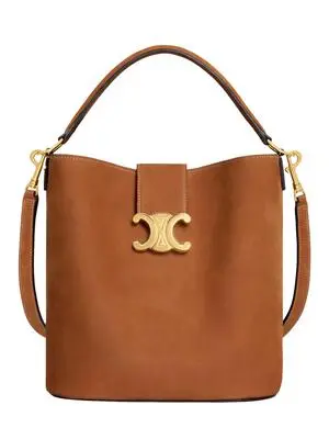 CELINE Celine Medium Bucket Bag In Nubuck Calfskin