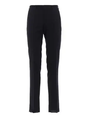 Emporio Armani Logo Detail Casual Pants - Black