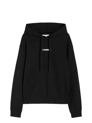 JIL SANDER Logo Hoodie - Black