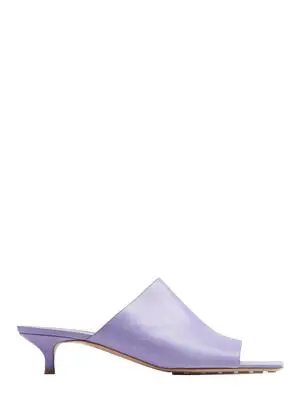 Bottega Veneta Square Toe Mules - Purple