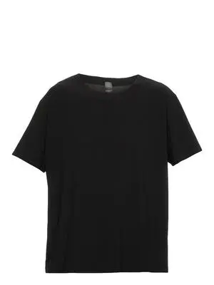 Norma Kamali Crewneck Short Sleeve Top - Black