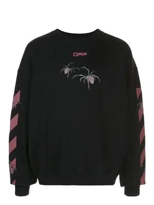 Off-White Spider Print Sweatshirt - Black