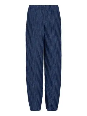 Giorgio Armani Pleated Jersey Trousers - Indigo