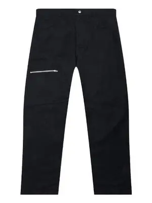 REPRESENT Zip-pocket Curved-leg Pants - Black