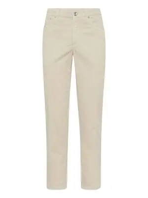 Brunello Cucinelli Straight-leg Corduroy Trousers - Nude