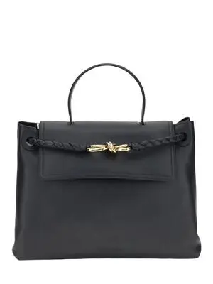 Bottega Veneta Single Handle Shoulder Bag - Black